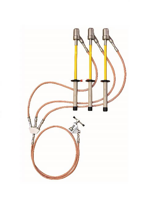 Short-circuiting (earthing) equipment LV 1 kV - for spherical ...
